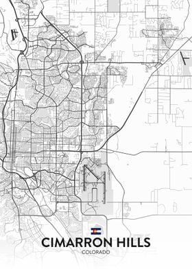 'Cimarron Hills CO' Poster by IMR Designs | Displate