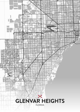 'Glenvar Heights FL' Poster by IMR Designs | Displate