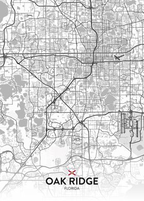 'Oak Ridge FL' Poster by IMR Designs | Displate