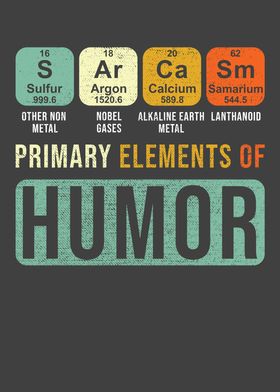 'Sarcasm Periodic Table' Poster by schmugo | Displate