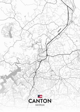 'Canton GA' Poster by IMR Designs | Displate