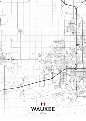 'Waukee IA' Poster by IMR Designs | Displate