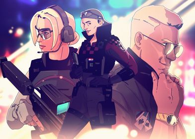 'In Action Crystal Guard' Poster by Rainbow Six Siege | Displate