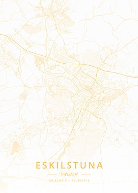 'Eskilstuna Sweden' Poster by Designer Map Art | Displate