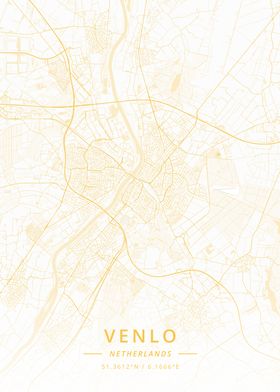 'Venlo Netherlands' Poster by Designer Map Art | Displate