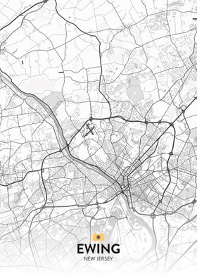 'Ewing NJ' Poster by IMR Designs | Displate