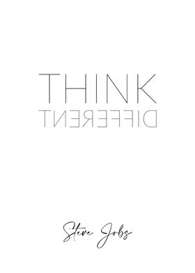 'Steve Jobs Think Different' Poster by dkDesign | Displate