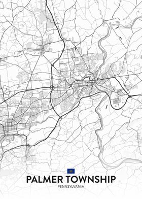 'Palmer Township PA' Poster by IMR Designs | Displate