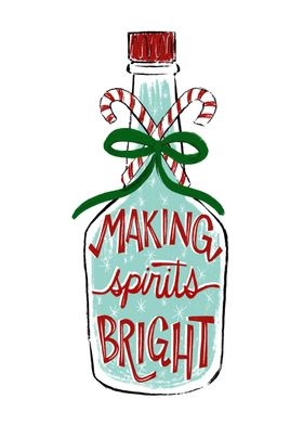 'Making spirits bright' Poster by American Vintage | Displate
