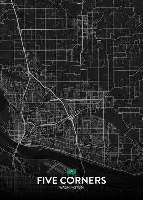 'Five Corners WA' Poster by IMR Designs | Displate