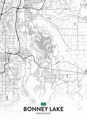 'Bonney Lake WA' Poster by IMR Designs | Displate