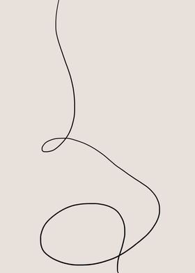 'Abstract Curled String' Poster by dkDesign | Displate