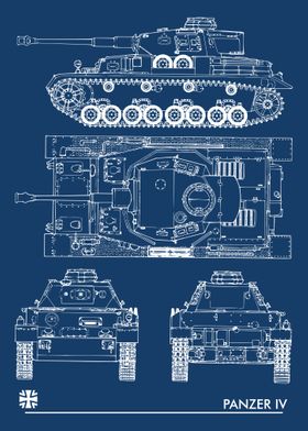 'PANZER IV GERMAN TANK' Poster by Atomic Chinook | Displate