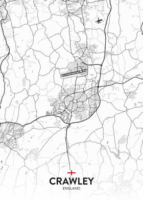 'Crawley UK' Poster by IMR Designs | Displate