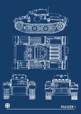 'PANZER I GERMAN TANK' Poster by Atomic Chinook | Displate