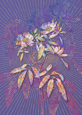 'Pink Swamp Roses Mosaic' Poster by Holy Rock Design | Displate