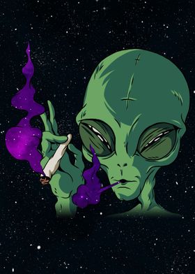 'Celestial Aesthetic Alien' Poster by AestheticAlex | Displate