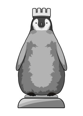 'Penguin Chess piece King' Poster by Markus Schnabel | Displate