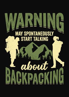 'Backpacking Backpacker' Poster by Marcel Doll | Displate