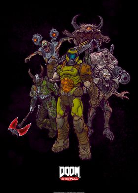 'Doom Slayer' Poster by DOOM | Displate