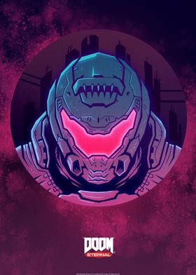 'Doom Slayer Purple' Poster by DOOM | Displate