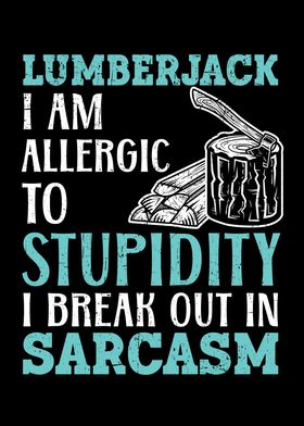 'Funny Lumberjack' Poster by NAO | Displate