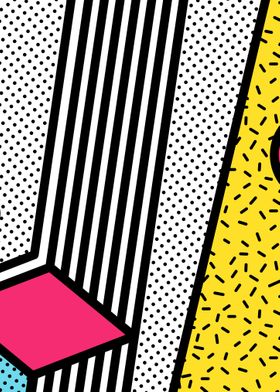 'Neo Memphis Background 15' Poster by Aloke Design | Displate