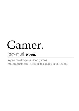 'what is a gamer' Poster by Designersen | Displate