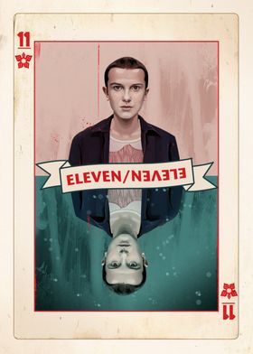'Eleven Card' Poster by Stranger Things Series | Displate