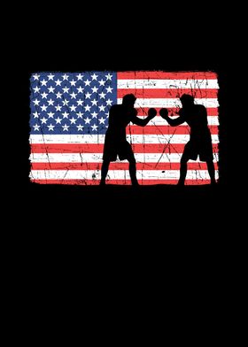 'Patriotic Boxer US Boxing' Poster by Fabian El Matador | Displate