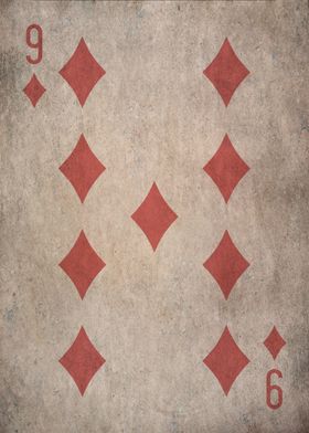 'Nine of Diamonds' Poster by XandYart | Displate
