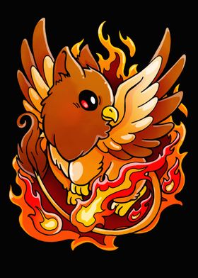 'Fire Griffin' Poster by Valentina Fabbri | Displate