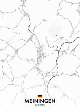 'Meiningen DE' Poster by IMR Designs | Displate