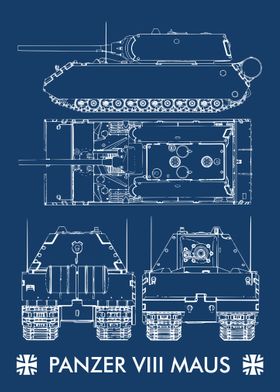 'PANZER VIII MAUS GERMANY' Poster by Atomic Chinook | Displate