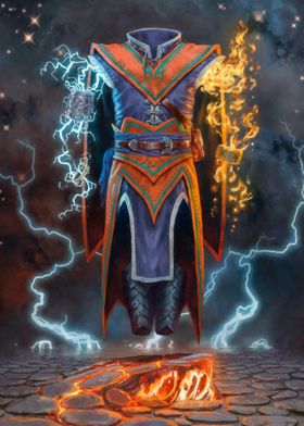 'Sorcerer Illustration' Poster by Dungeons and Dragons | Displate
