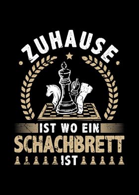 'Zuhause Schachbrett Schach' Poster by HumbaHarry Geitner | Displate