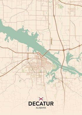 'Decatur AL' Poster by IMR Designs | Displate