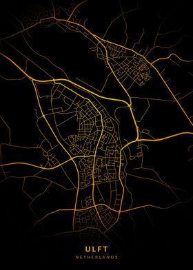 'Ulft City Map' Poster by Trulaf Design | Displate