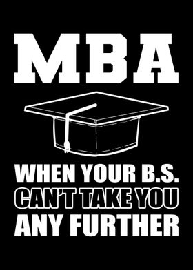 'Funny MBA Graduate' Poster by FunnyGifts | Displate