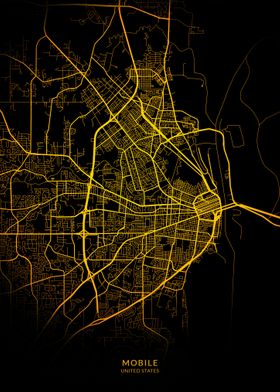 'Mobile City Map' Poster by Trulaf Design | Displate