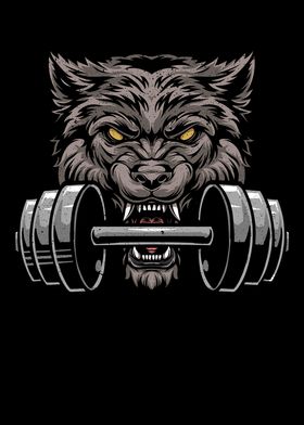 'Wolf Bodybuilding' Poster by NAO | Displate