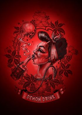 'Demon Drink' Poster by Alchemy London | Displate