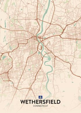 'Wethersfield CT' Poster by IMR Designs | Displate