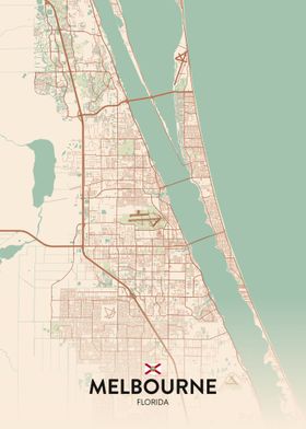 'Melbourne FL' Poster by IMR Designs | Displate