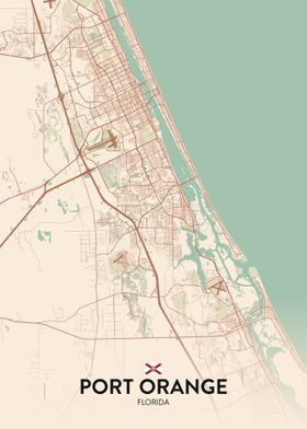 'Port Orange FL' Poster by IMR Designs | Displate