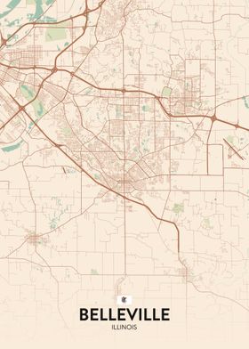 'Belleville IL' Poster by IMR Designs | Displate