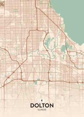 'Dolton IL' Poster by IMR Designs | Displate