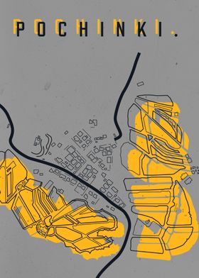 'Pochinki Map' Poster by PUBG | Displate