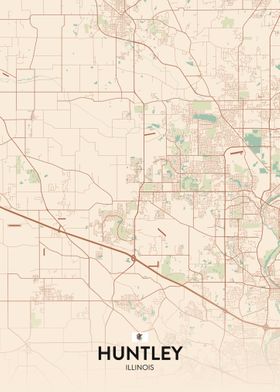 'Huntley IL' Poster by IMR Designs | Displate