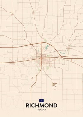 'Richmond IN' Poster by IMR Designs | Displate